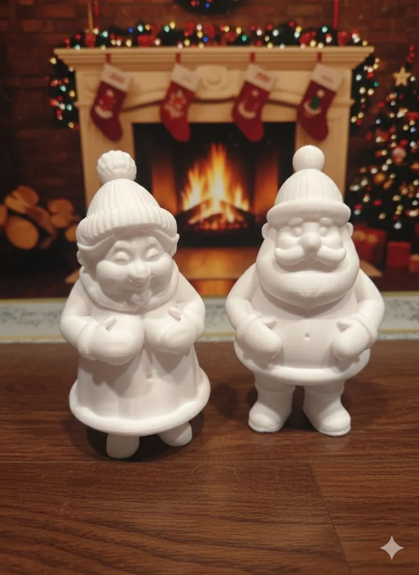 Mrs. Claus and Santa Claus by Cindy MakerWorld: Download Free 3D Models