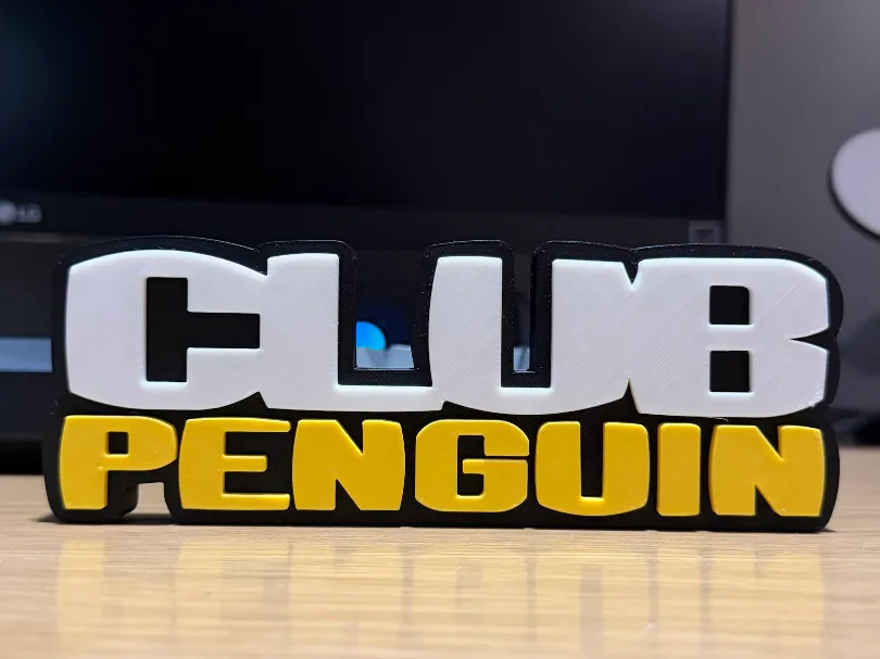 Club Penguin Logo - Free 3D Print Model - MakerWorld