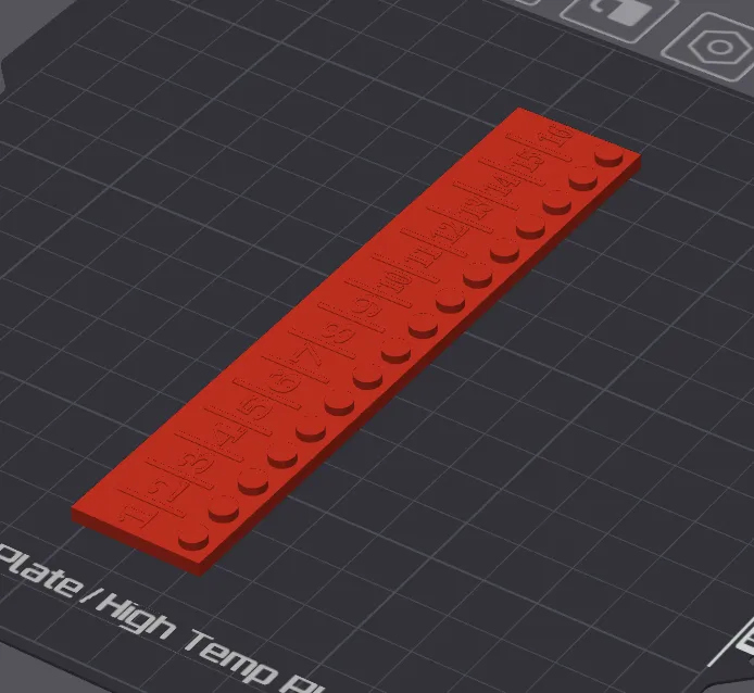 Brick Ruler by Dulak - MakerWorld