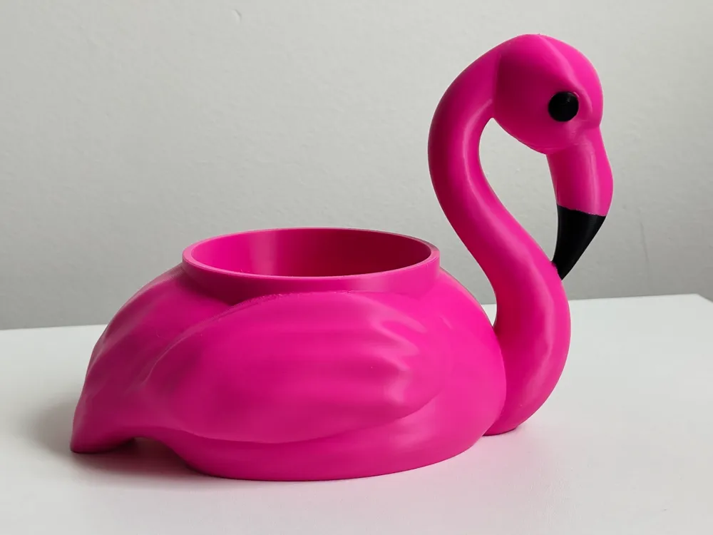 Flamingo flowerpot - Free 3D Print Model - MakerWorld