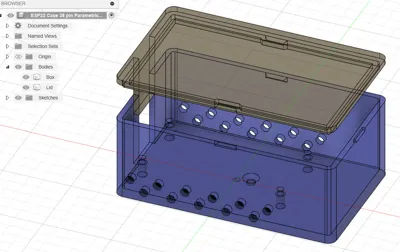 ESP32 Case 38 pin - Customize or ready print by Derek MakerWorld ...
