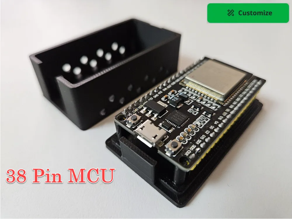 ESP32 Case 38 pin - Customize or ready print by Derek MakerWorld ...