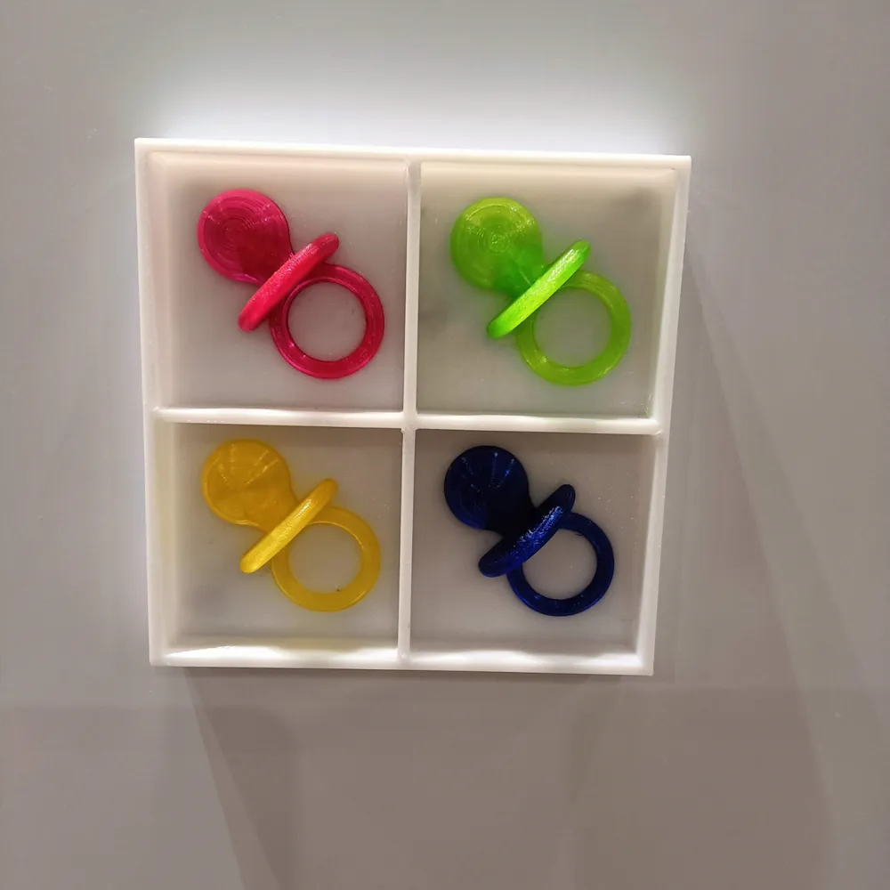 90' Pacifier Pop Art - Fridge Magnet by AsKeNaR - MakerWorld