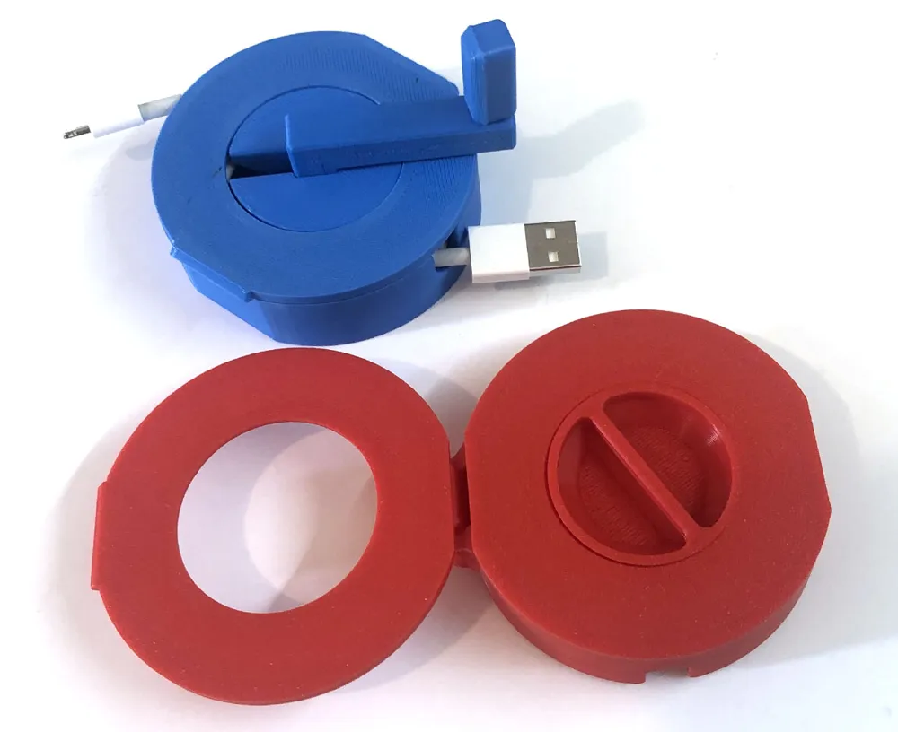 USB cable reel handle - Free 3D Print Model - MakerWorld