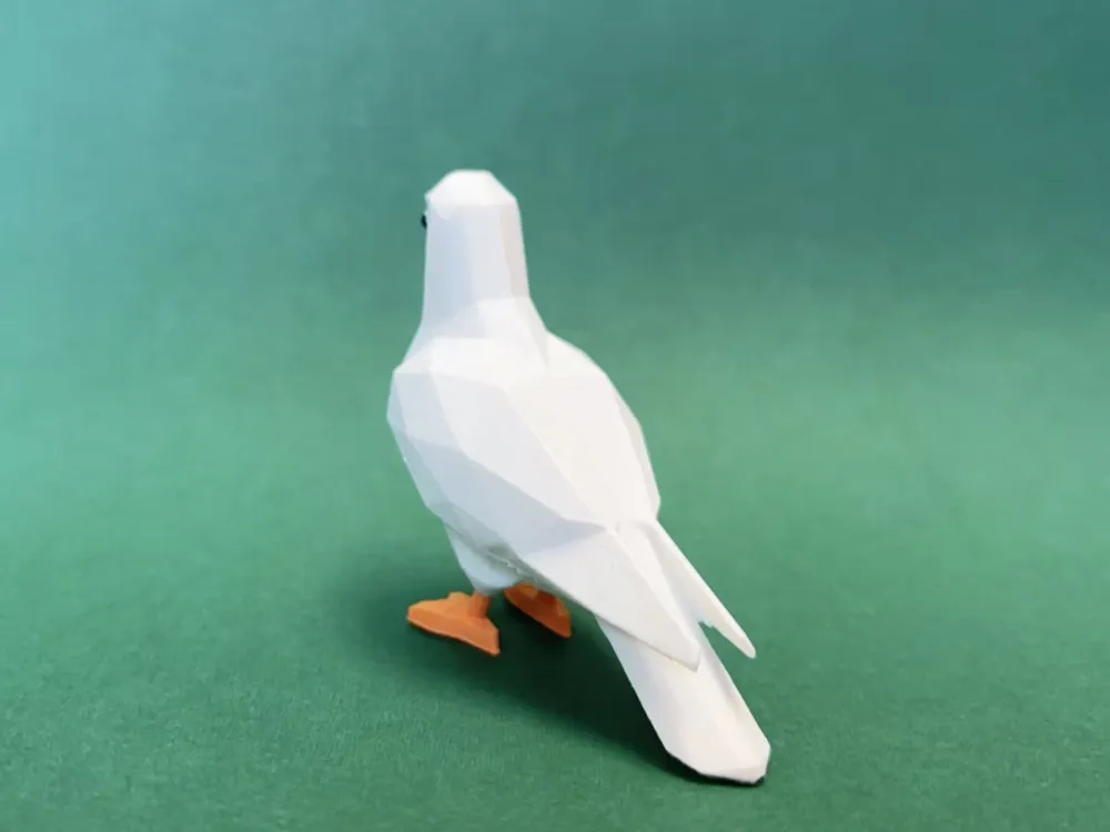 Low-poly White Dove Model by MoonMyth MakerWorld: Download Free 3D Models
