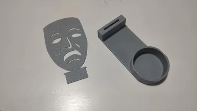 Shadow Art - Theatrical Mask - Free 3D Print Model - MakerWorld