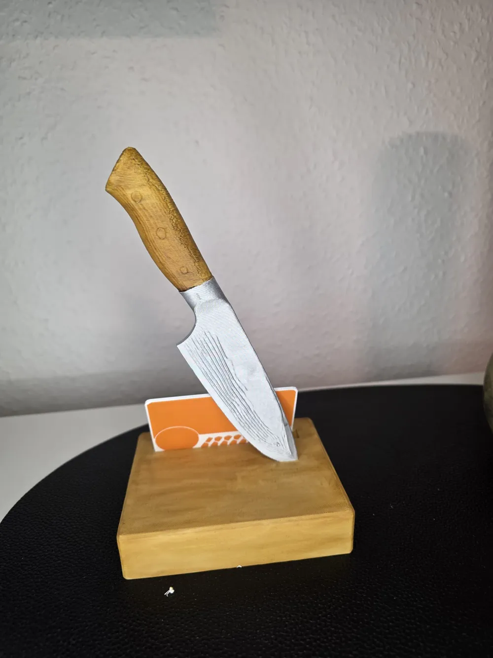 Damascus Chef Knife – Business Card Holder - Free 3D Print Model ...