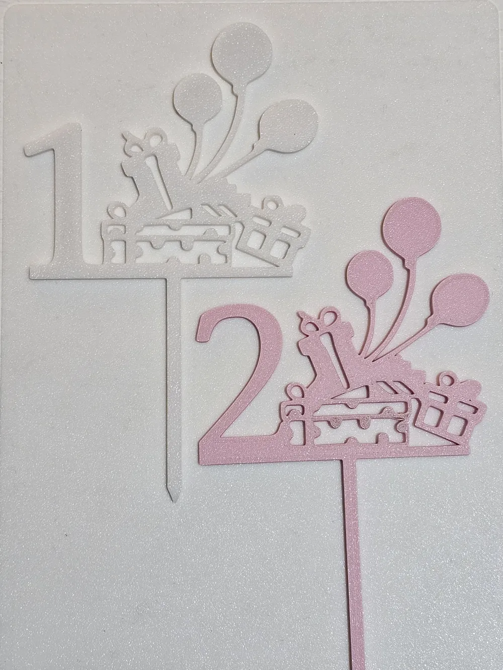 Toppers Modernos para Tartas de Cumpleaños — Años 1–10 - Modelo de ...