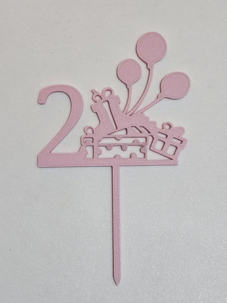 Toppers Modernos para Tartas de Cumpleaños — Años 1–10 - Modelo de ...