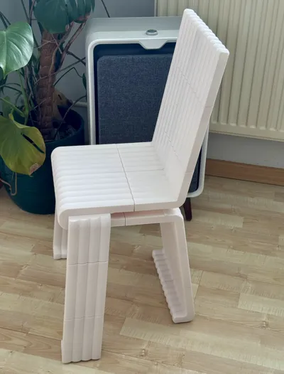 Full-Size 3D Printed Chair, Modular and Stylish by Tansky MakerWorld ...