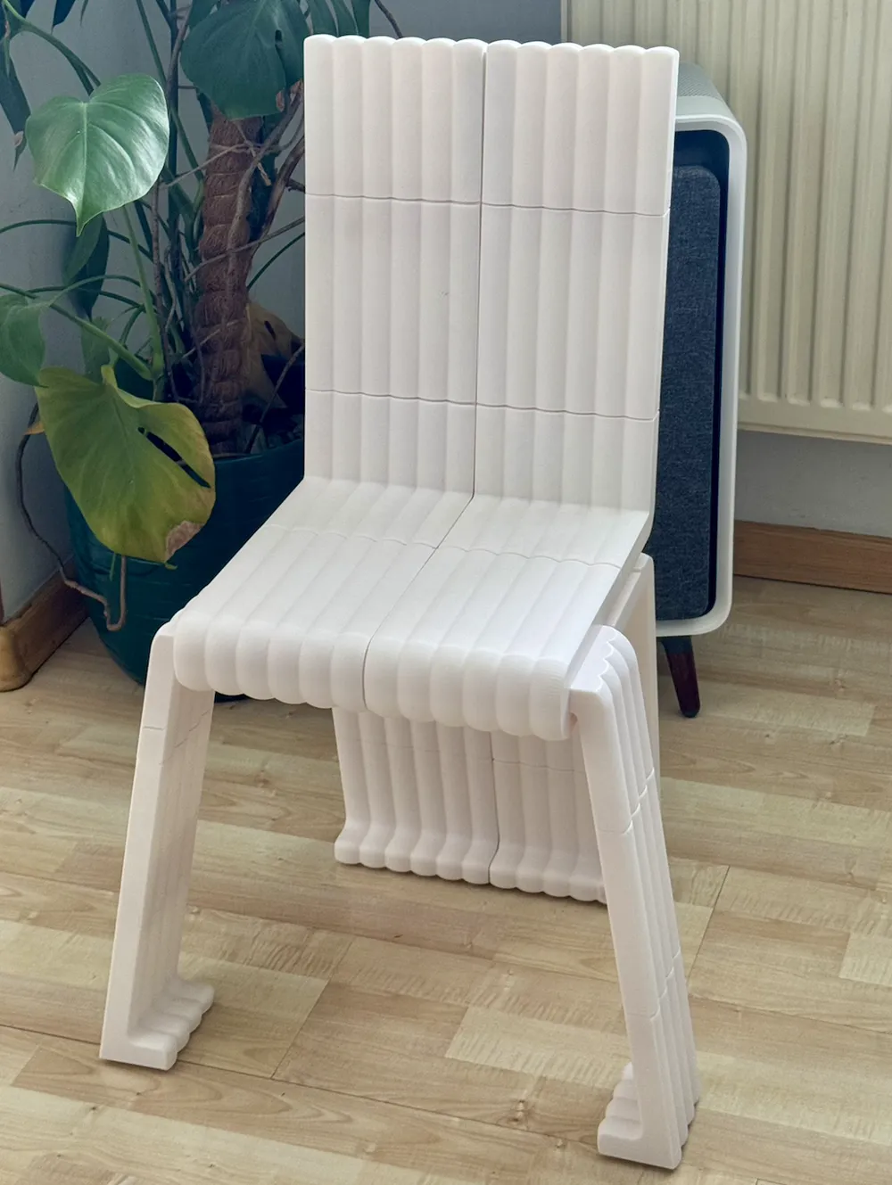 Full-Size 3D Printed Chair, Modular and Stylish - Free 3D Print Model ...