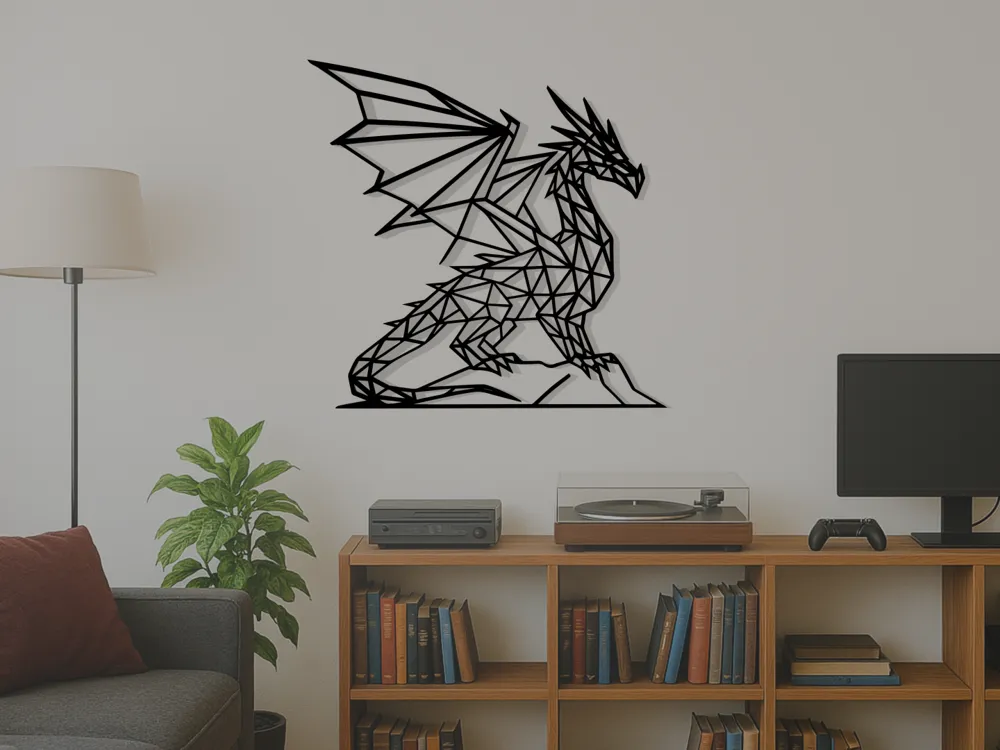 Geometry Dragon Wall Art by Marinus MakerWorld: Download Free 3D Models