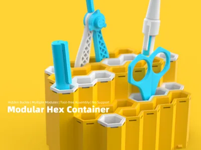 Modular Hex Container by wuguigui - MakerWorld