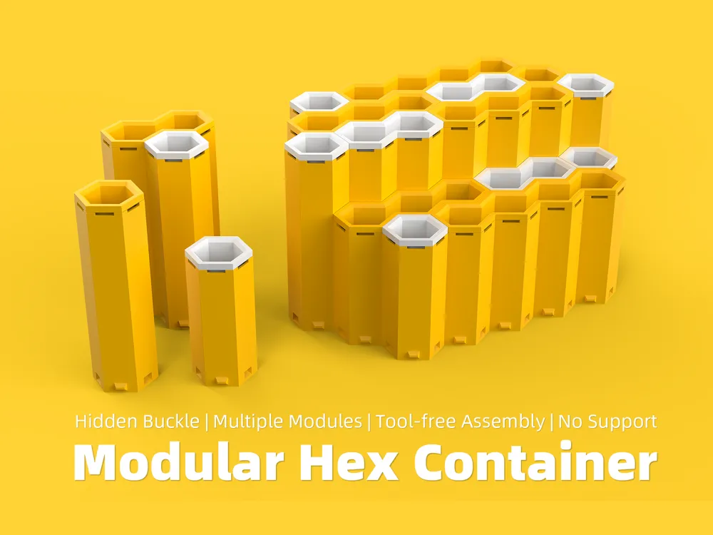 Modular Hex Container by wuguigui - MakerWorld