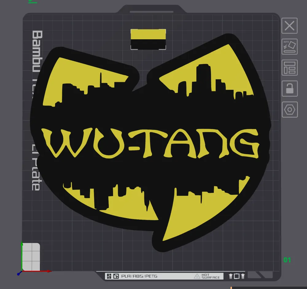 wu tang wall art and keyring by cruse2382 - MakerWorld