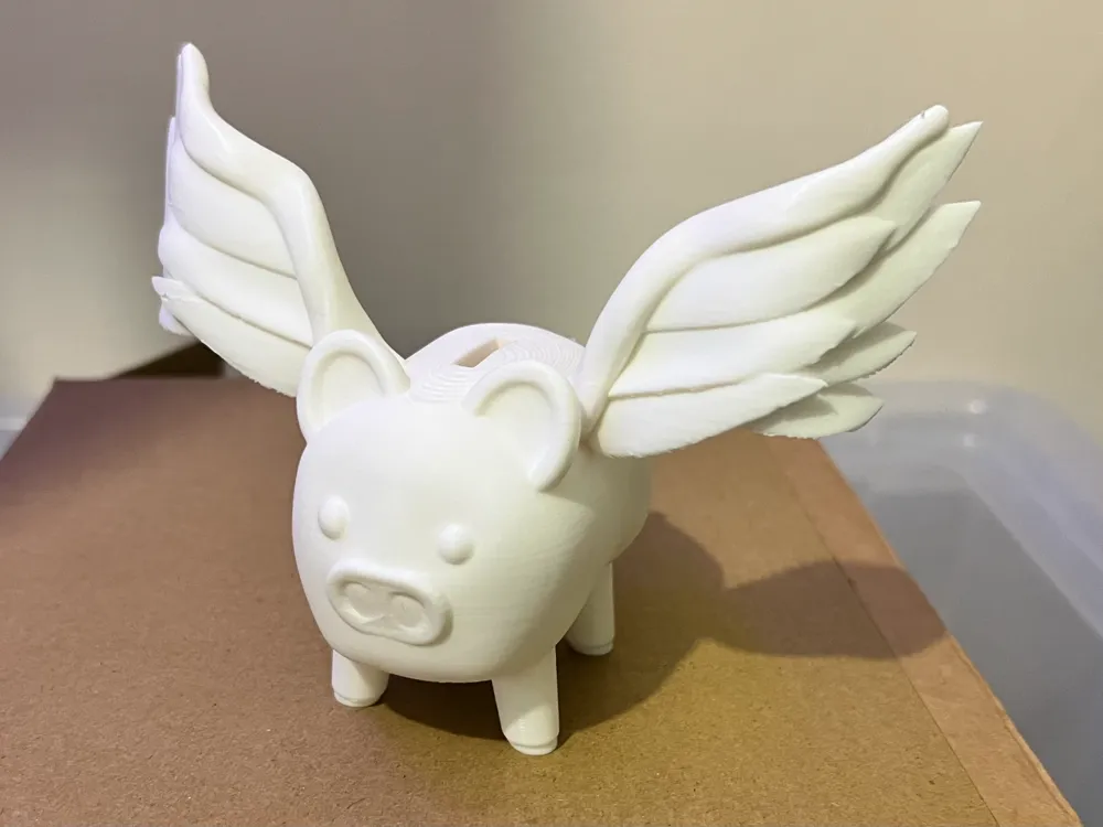Flying Piggy Bank - Winged Pig by Jameswatts1990 - MakerWorld