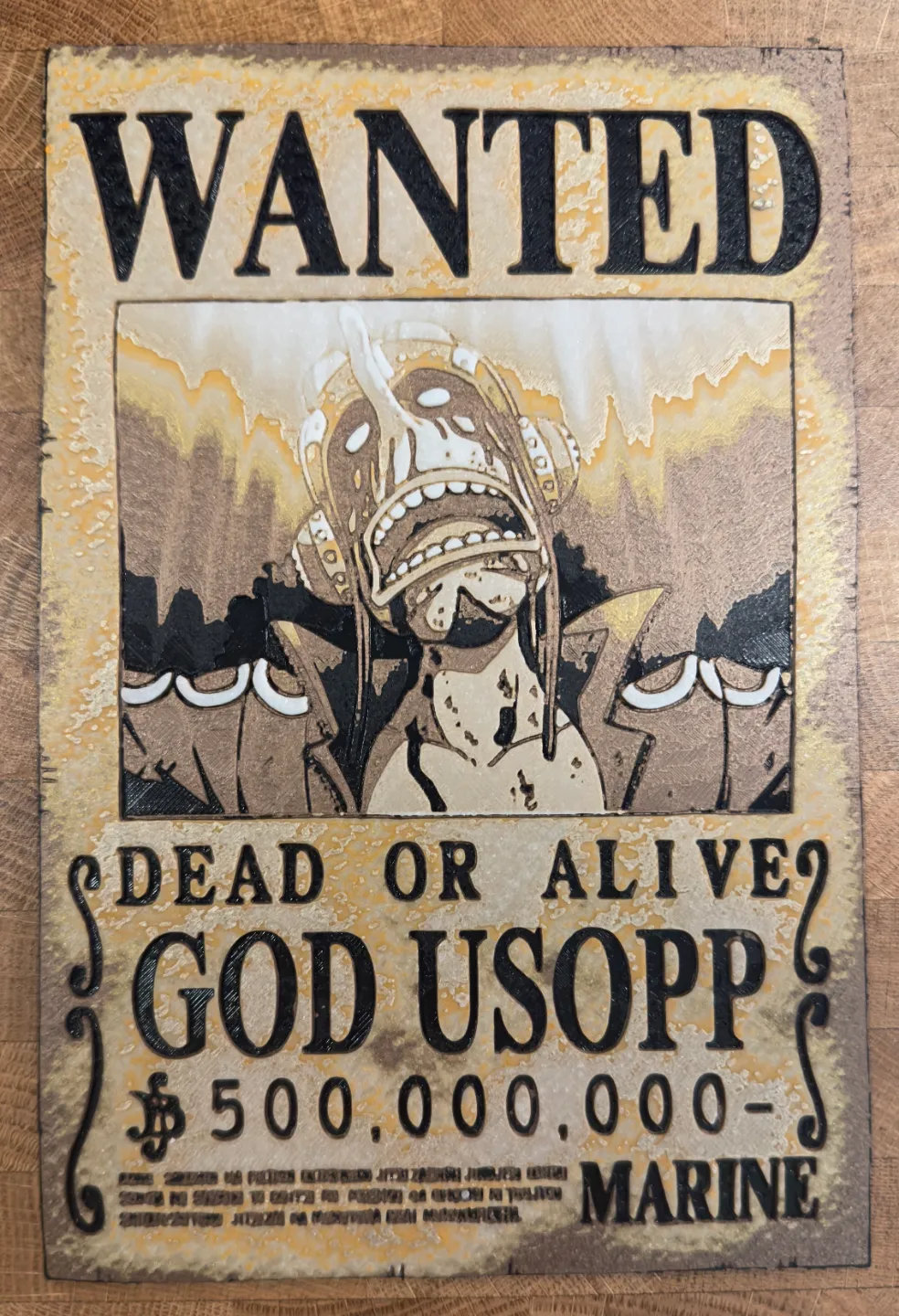 One Piece - God Usopp Wanted Poster by Pretty Okay Prints - MakerWorld