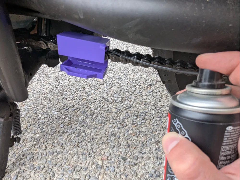 Motorcycle Chain Lubrication Tool - Free 3D Print Model - MakerWorld