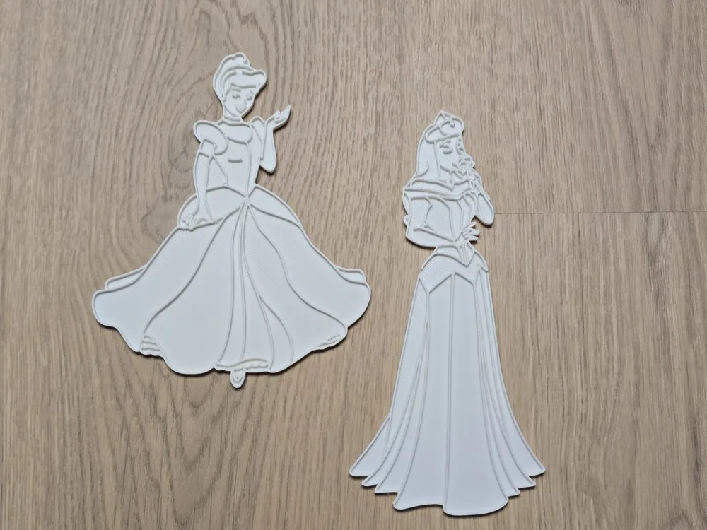 Beauty Princess Coloring Craft Pack by Merilno3D MakerWorld: Download ...