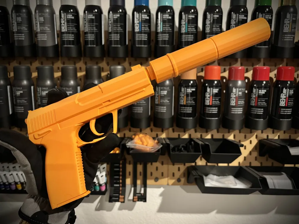 Counter-Strike 2 USP-S Pistol Cosplay Replica - Free 3D Print Model ...