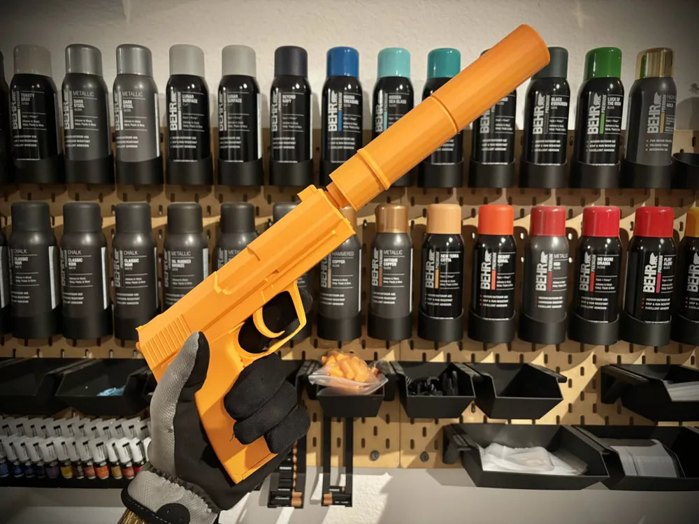 Counter-Strike 2 USP-S Pistol Cosplay Replica - Free 3D Print Model ...
