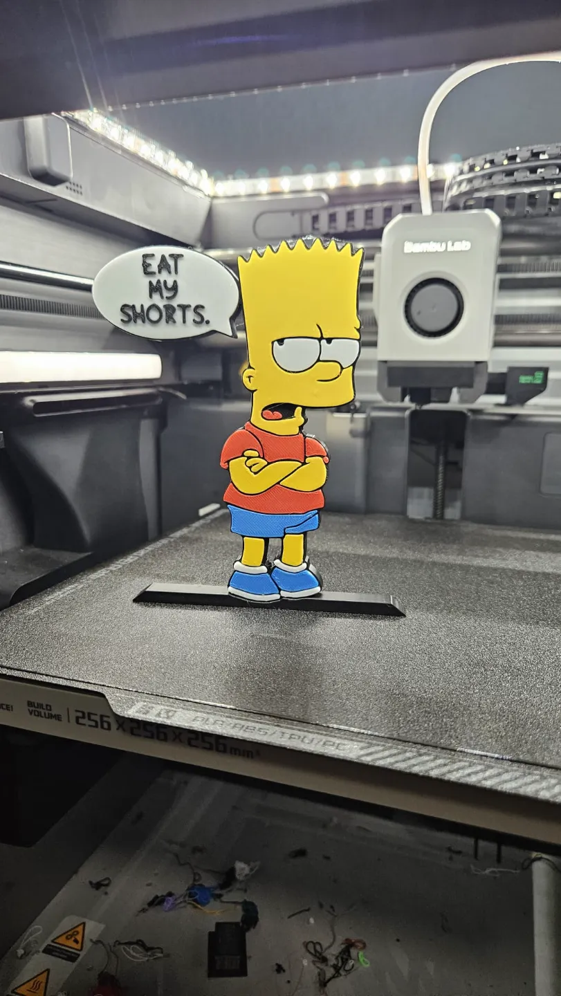 Bart Simpson Table Stand by 5kyrunn3rMakerWorld: Download Free 3D Models