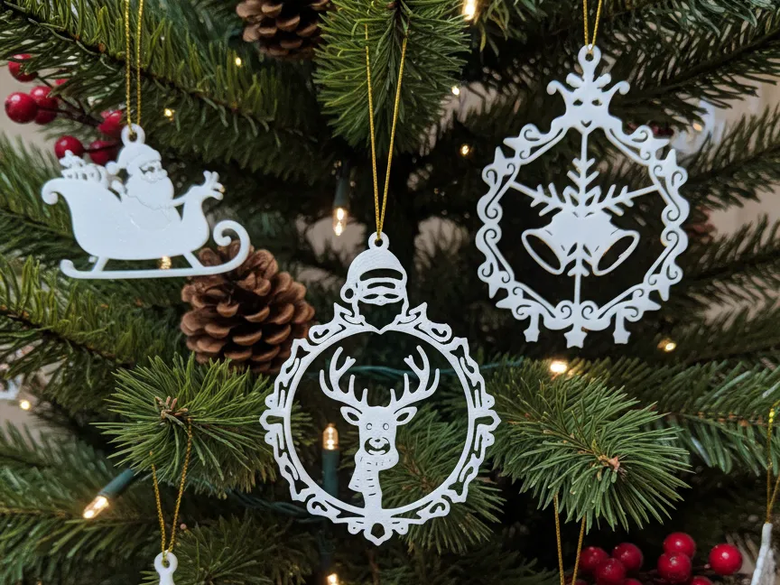 Addobbi Natalizi Unici - Renna & Campana di Neve - Free 3D Print Model ...