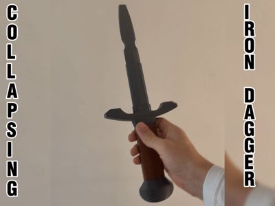 Collapsing Iron Dagger - Oblivion Remastered insp. by JayminProd MakerWorld: Download Free 3D Models