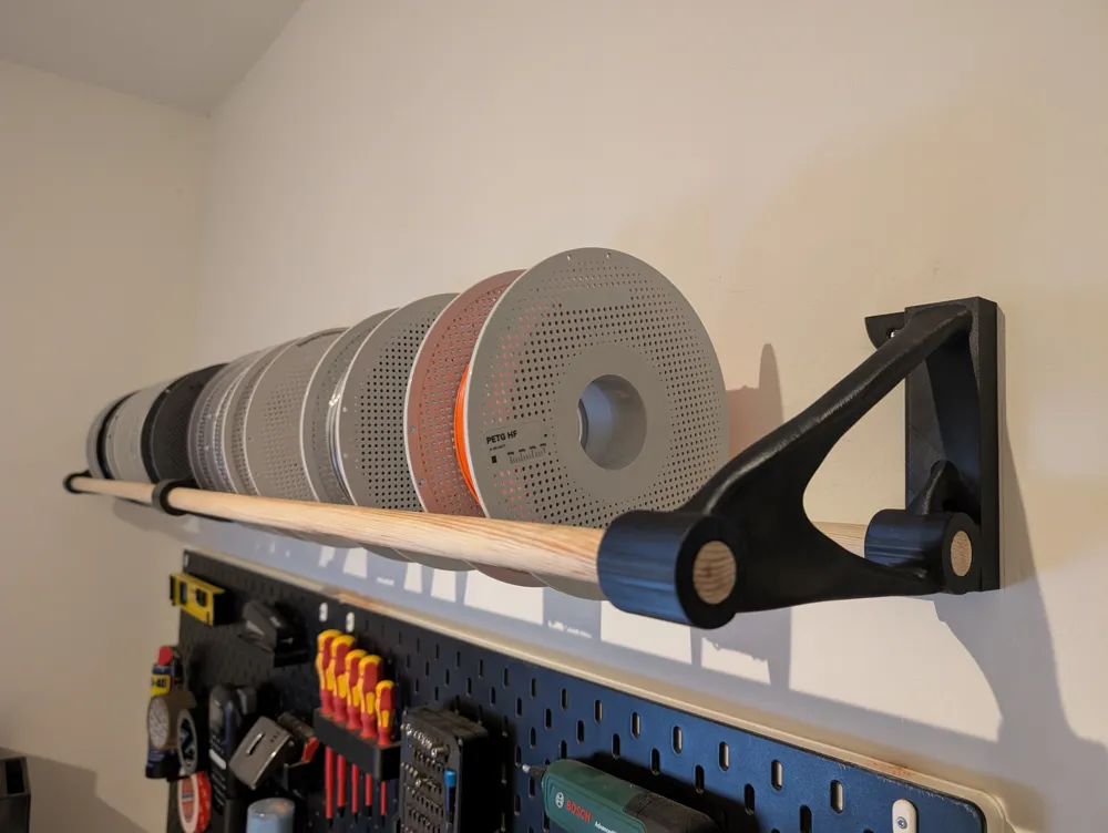 Filament Shelf- Wall Mounted Filament Storage by RemcoGoy MakerWorld ...