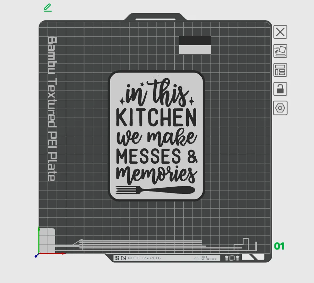 Sweet Kitchen Sign / Wall Art / 2d art by 3D Prints This Week - MakerWorld