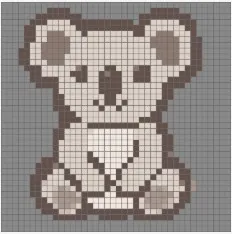 Koala pixel art by Kota - MakerWorld