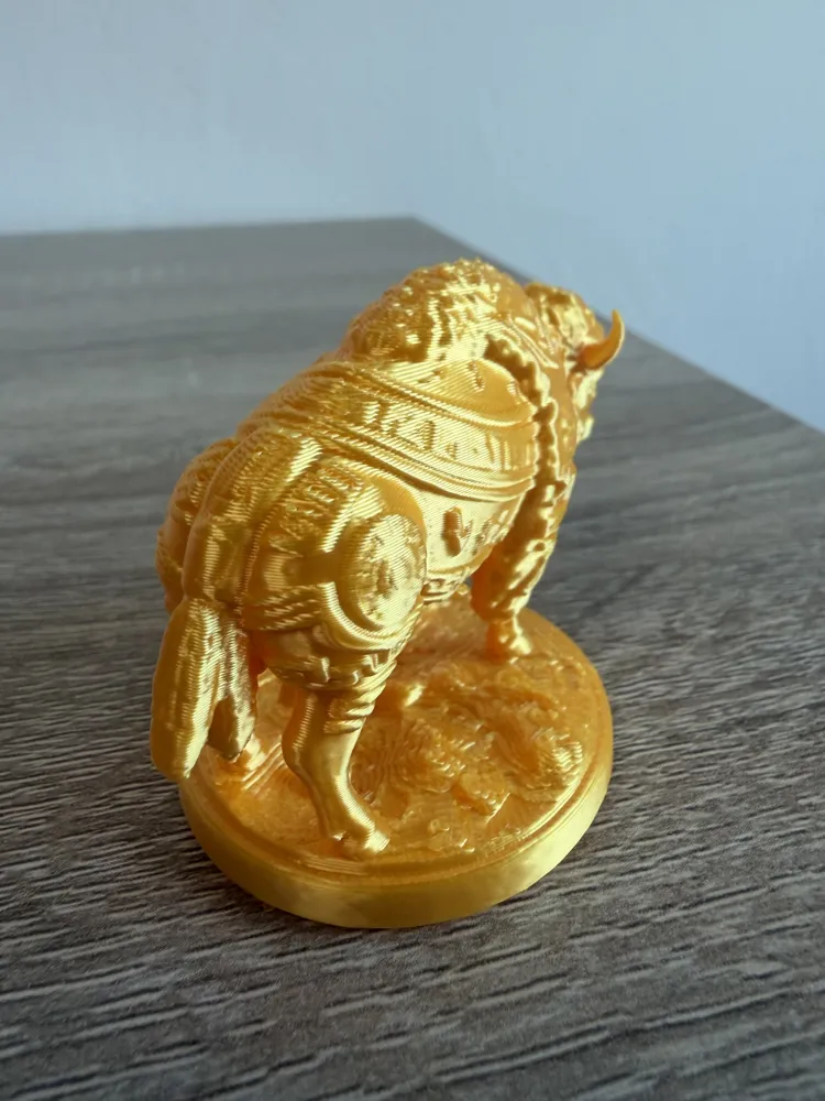 Native American bison statue - Free 3D Print Model - MakerWorld
