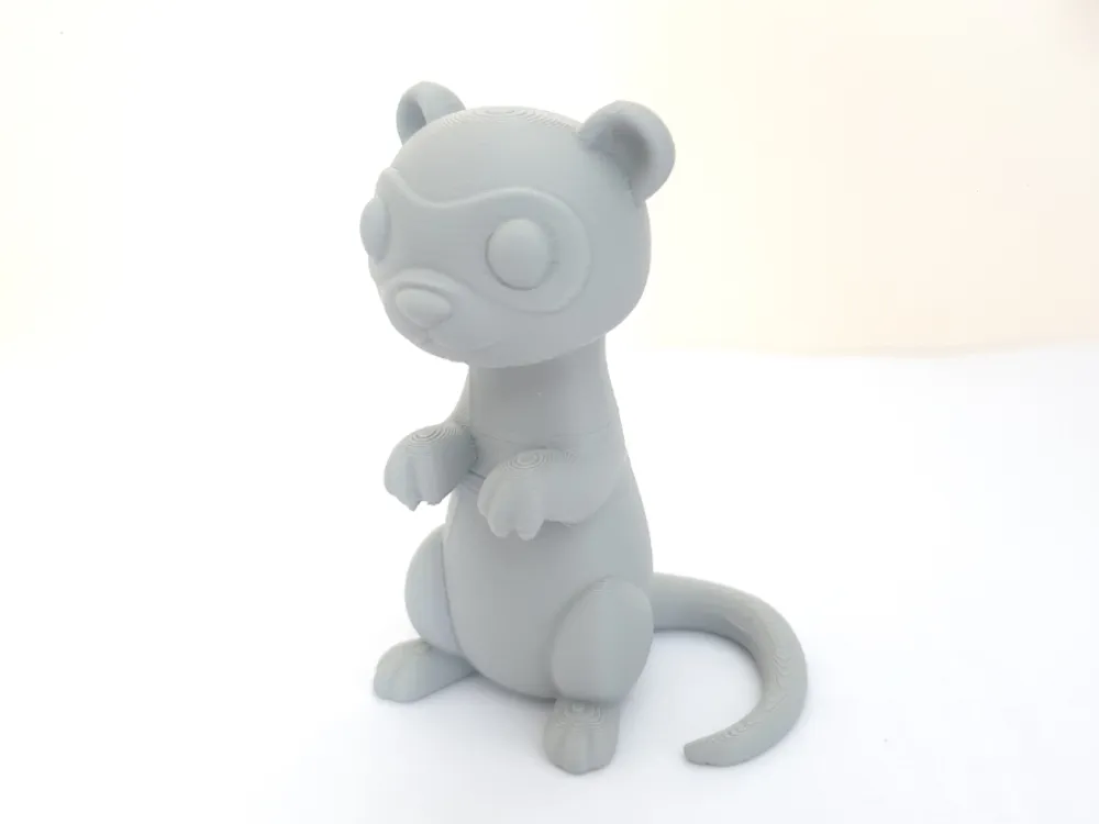 Cute Sitting Ferret - Free 3D Print Model - MakerWorld