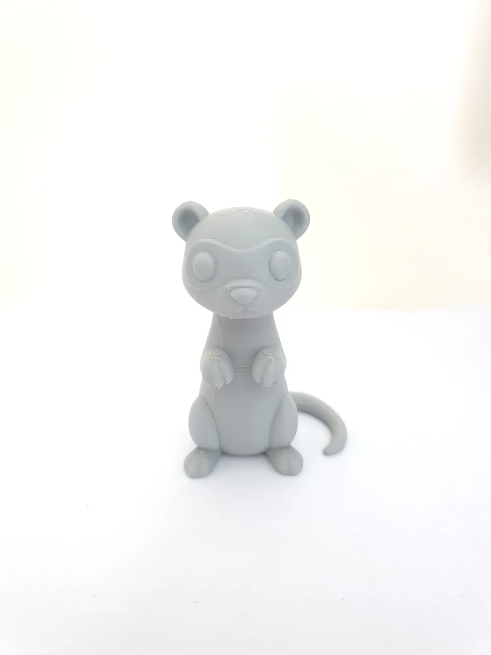 Cute Sitting Ferret - Free 3D Print Model - MakerWorld