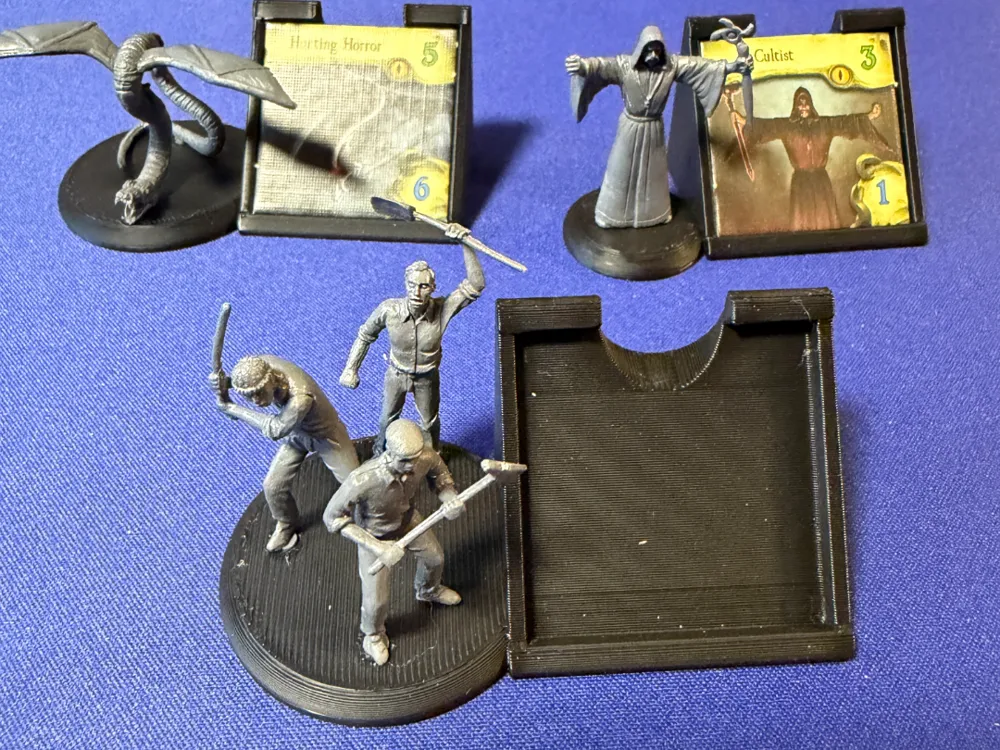 Mansions of Madness Monster Base with Token Holder - Free 3D Print ...