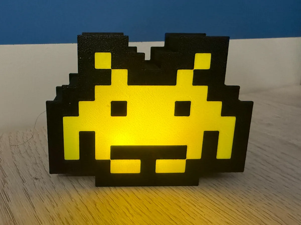 Space Invaders - Crab (figure, box, light) - Free 3D Print Model ...