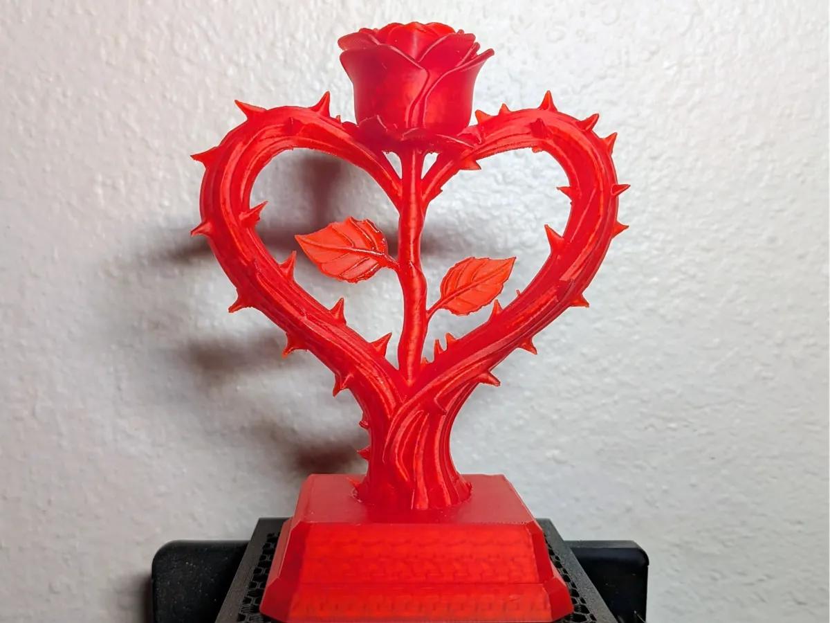 Thorned Heart - Valentines Day Rose Sculpture - Free 3D Print Model ...