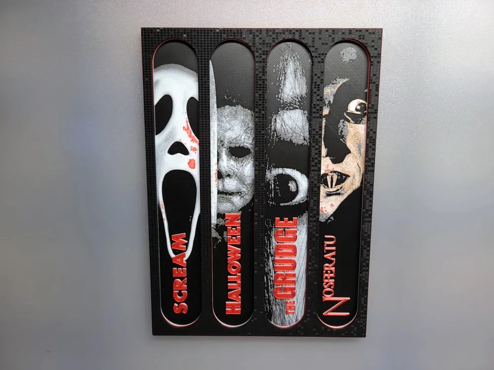 Horror bookmarks by rajmaks MakerWorld: Download Free 3D Models