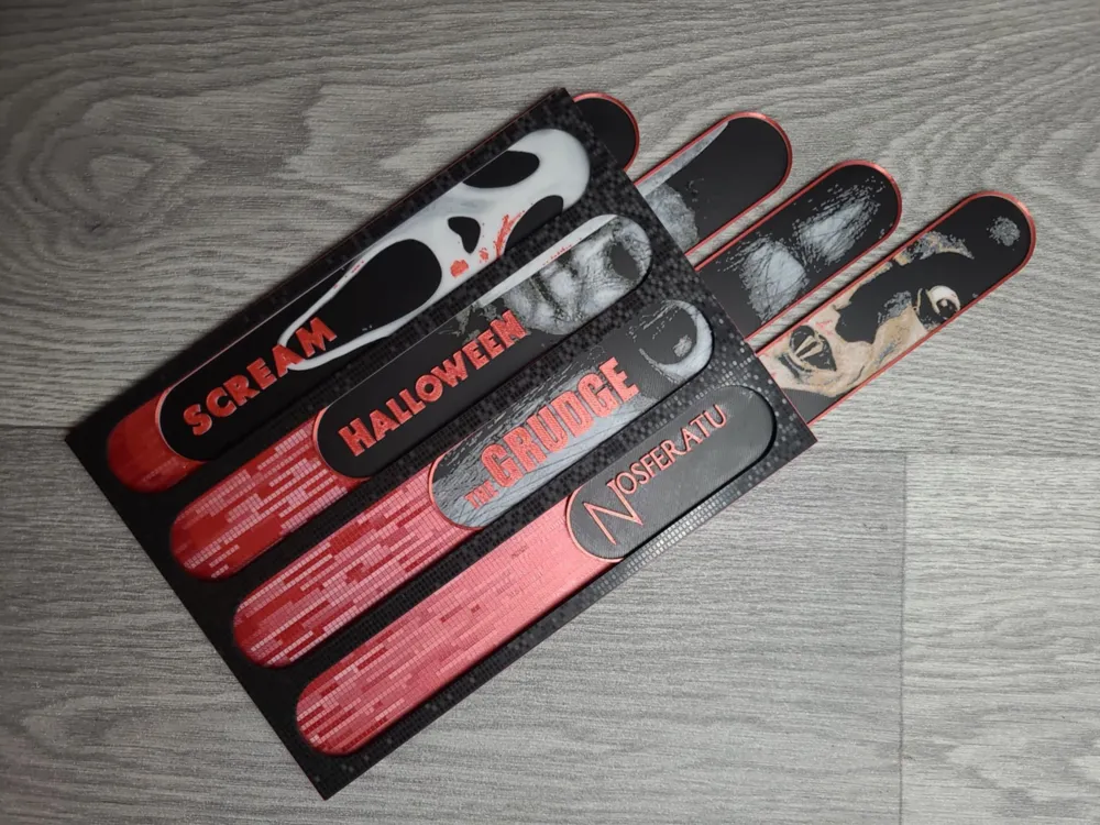 Horror bookmarks by rajmaks MakerWorld: Download Free 3D Models