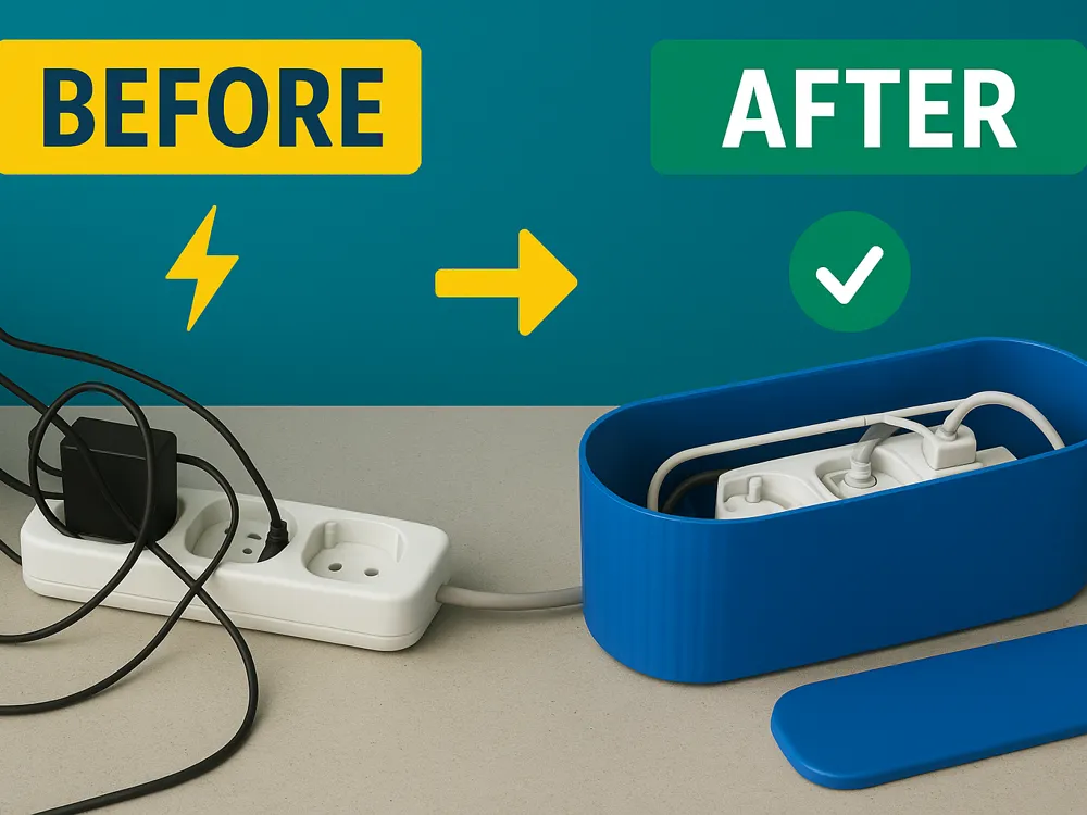 Power strip cover - Free 3D Print Model - MakerWorld