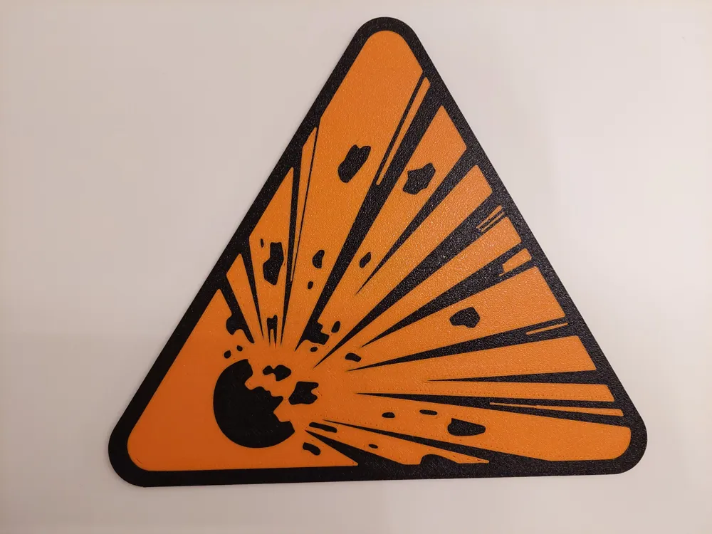 Explosive Material Sign by AIKO - MakerWorld