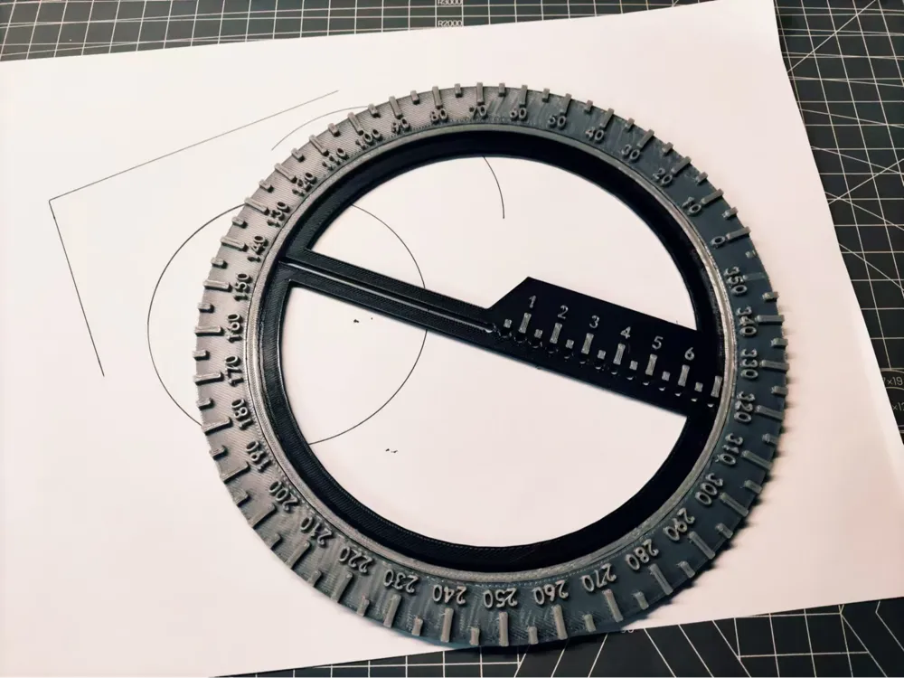 Protractor by stephen_WS - MakerWorld