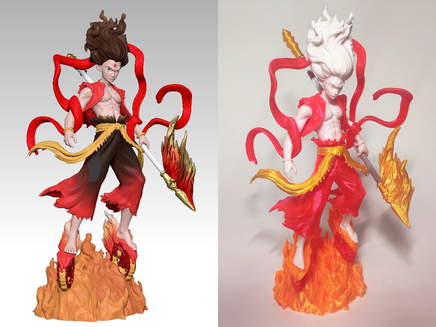 Nezha 2 Adult Nezha Figure Separated Parts by Laffer233 MakerWorld ...