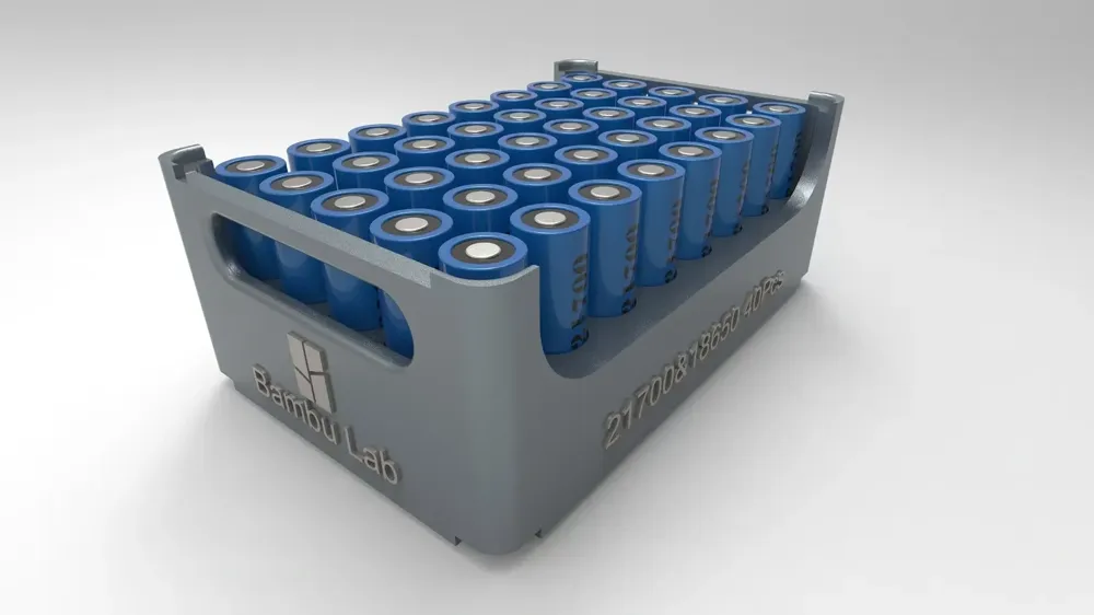 18650 and 21700 battery case, battery tray, stackable, portable ...