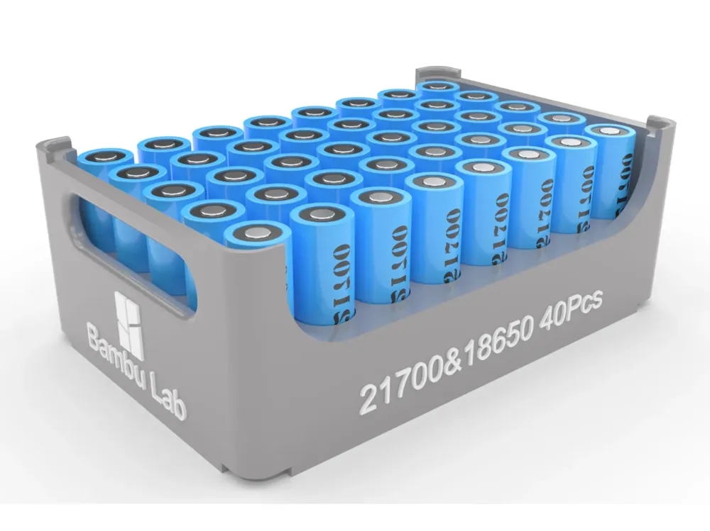 18650 and 21700 battery case, battery tray, stackable, portable ...