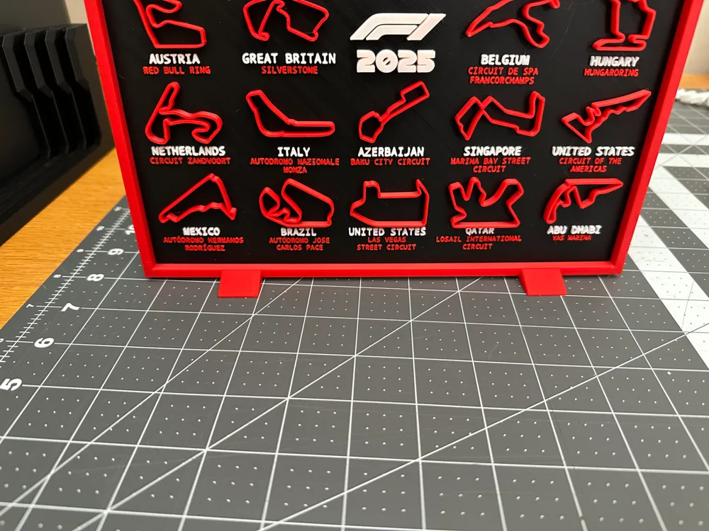 F1 Calendar Stand by RezRob MakerWorld: Download Free 3D Models