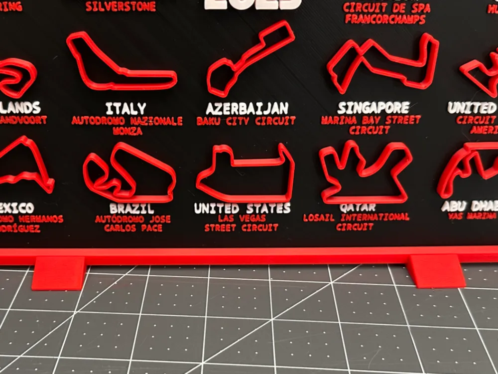 F1 Calendar Stand by RezRob MakerWorld: Download Free 3D Models