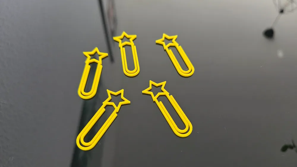 Star paper clip - Free 3D Print Model - MakerWorld