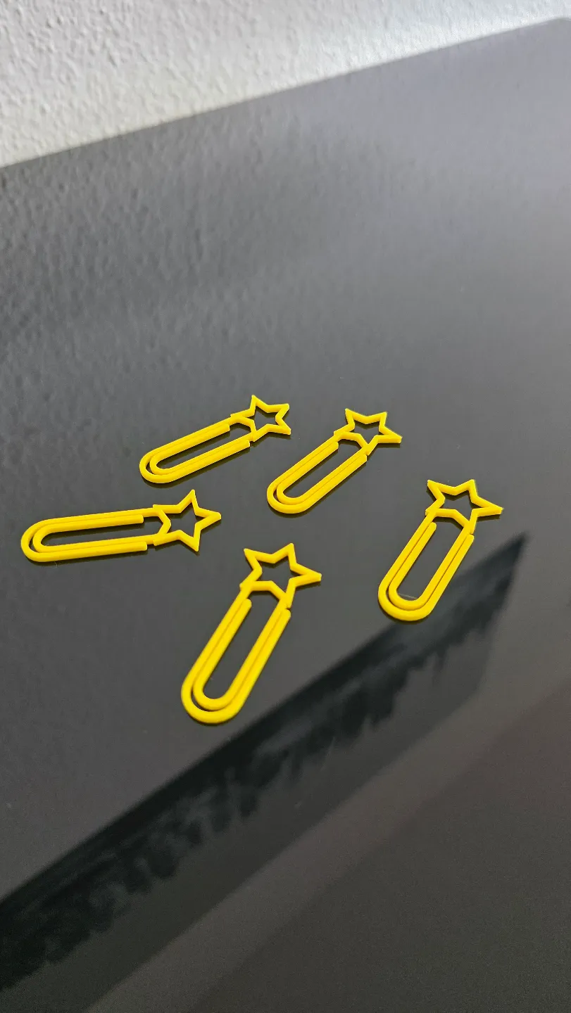 Star paper clip - Free 3D Print Model - MakerWorld