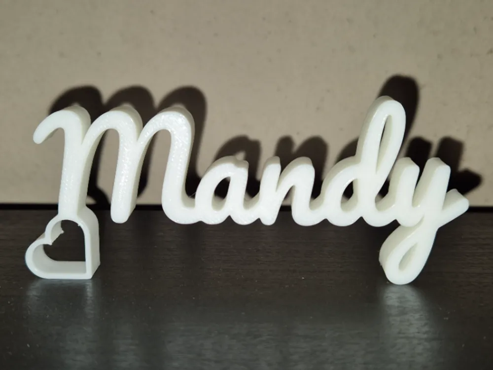 Mandy Name Sign Display Decor by GabT MakerWorld: Download Free 3D Models